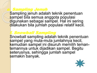 Materi 6 # populasi, sampel dan uji normalitas data | PPTX