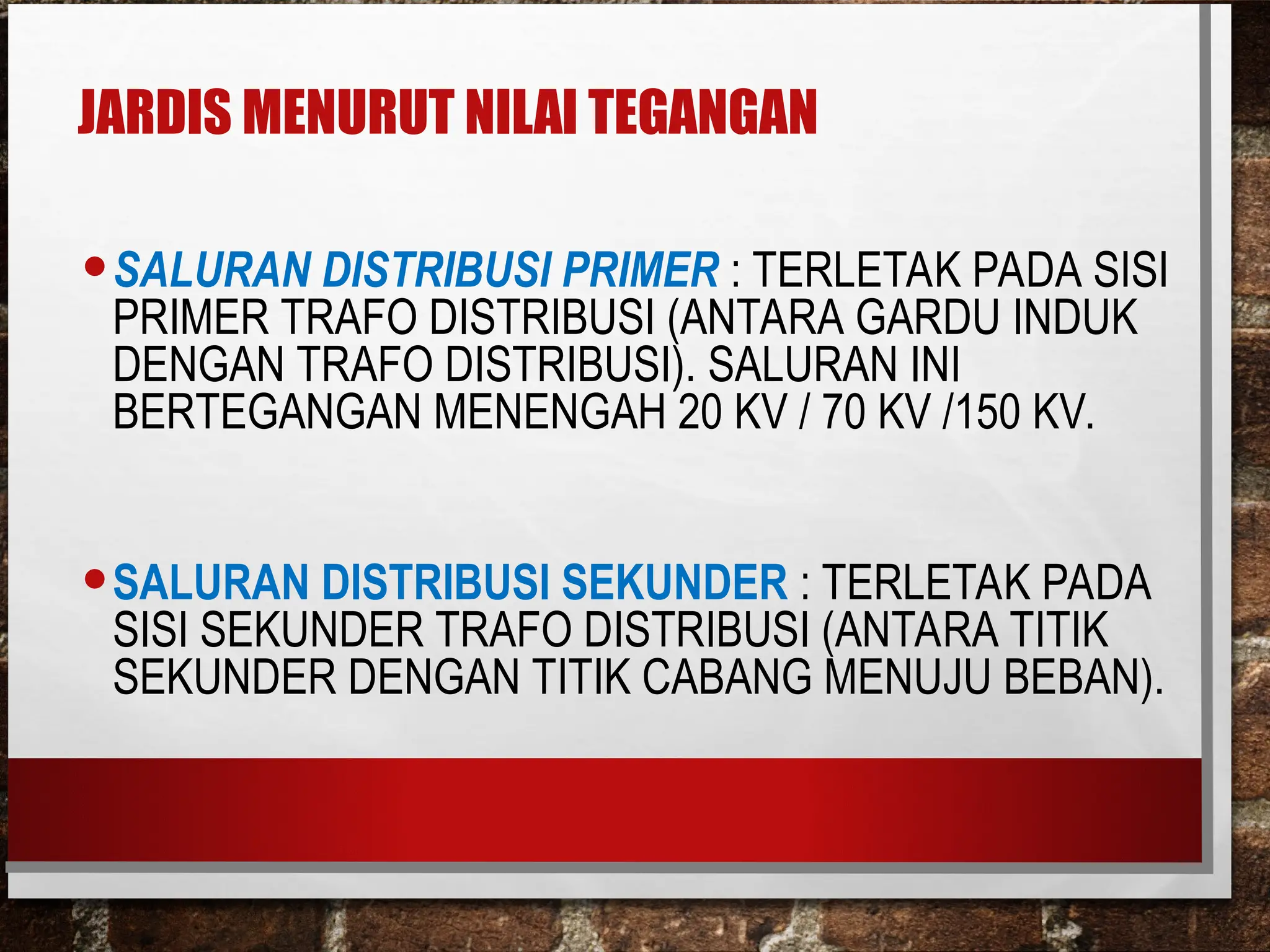 Sistem Distribusi Tenaga Listrik Universitas Pembangunan Panca Budi | PPT