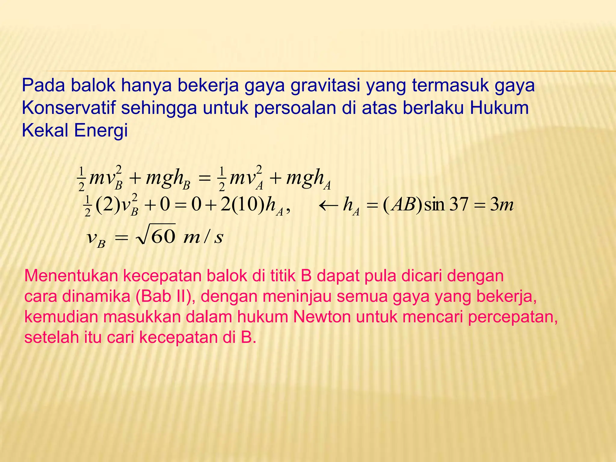 Materi 6 Usaha dan Energi.ppt fisika dasar 1 | PPT