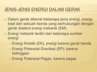 Materi 6 Usaha dan Energi.ppt fisika dasar 1 | PPT