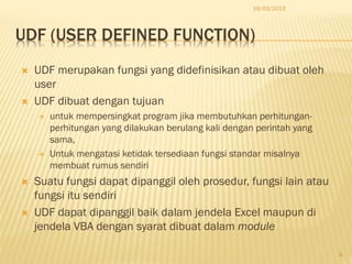 Materi 6 user definedfunction | PPT
