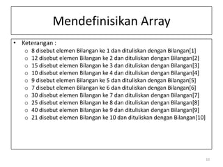 Materi 7. array | PPTX