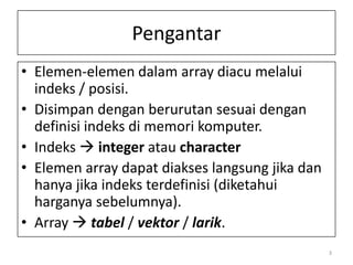 Materi 7. array | PPTX