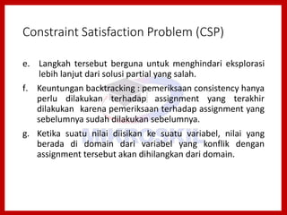 Materi 7. informed search constraint satisfaction problem | PPT | Free ...