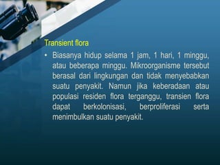 FLORA NORMAL SERTA HUBUNGAN HOSPES DENGAN LINGKUNGAN;PENGARUH MO.pptx