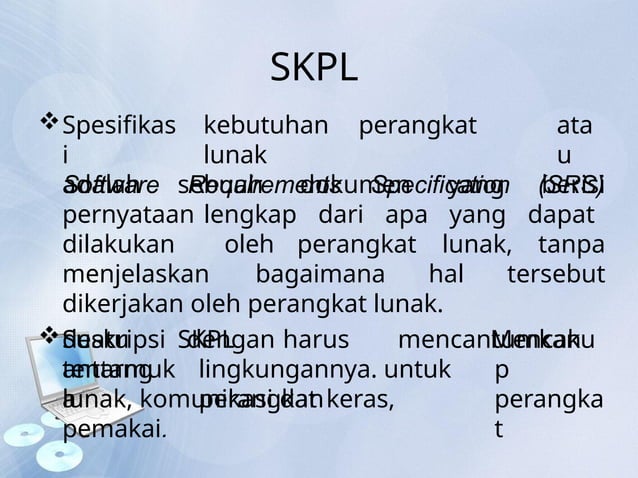 Materi 7 - Spesifikasi Kebutuhan Perangkat Lunak (SKPL).pptx