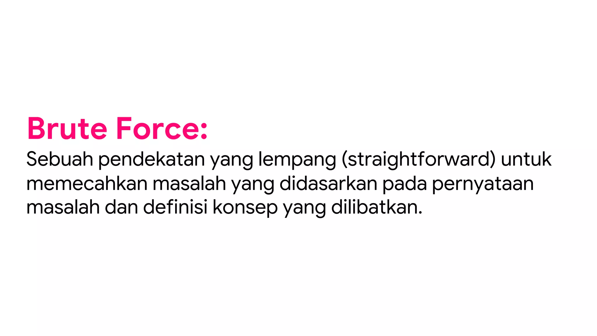 Analisis Algoritma - Strategi Algoritma Brute Force | PDF