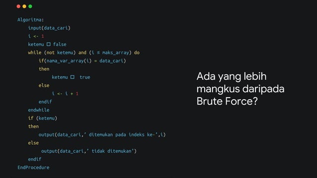 Analisis Algoritma - Strategi Algoritma Brute Force | PDF