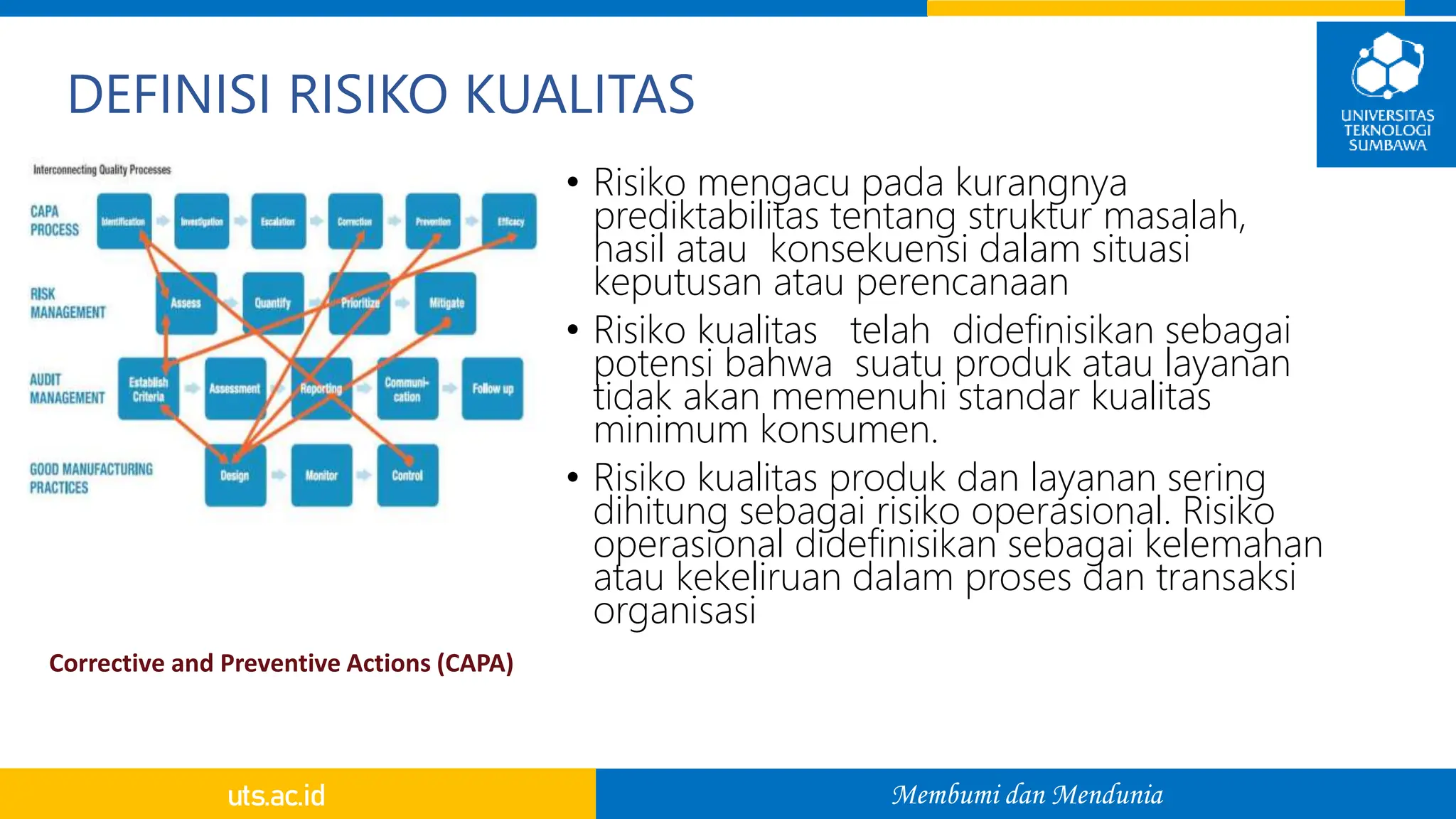 Materi 7 ANALISIS RISIKO BISNIS - Risiko Kualitas.pptx