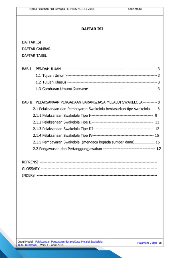 Materi 7 pbj melalui swakelola | PDF