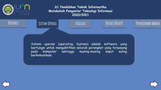 Materi 7 perangkat lunak sistem | PPT