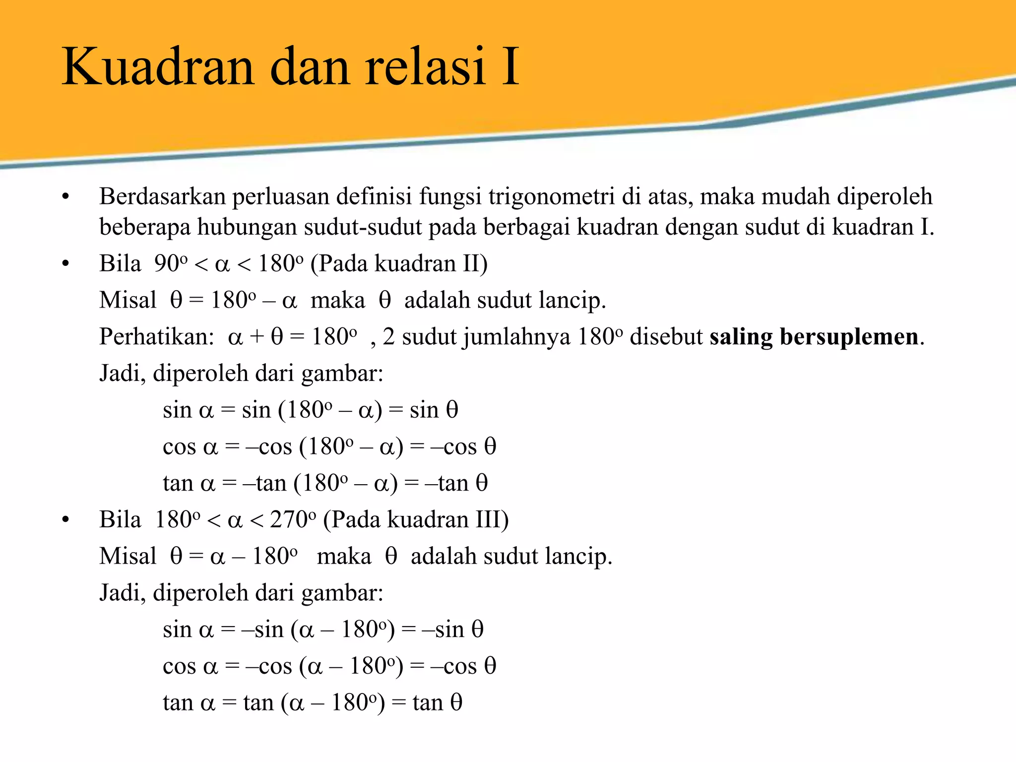 Materi 7 trigonometri | PPT