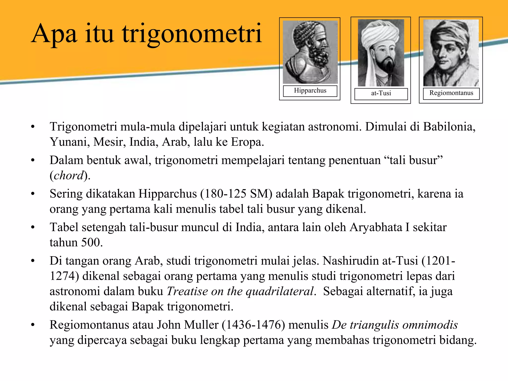 Materi 7 trigonometri | PPT