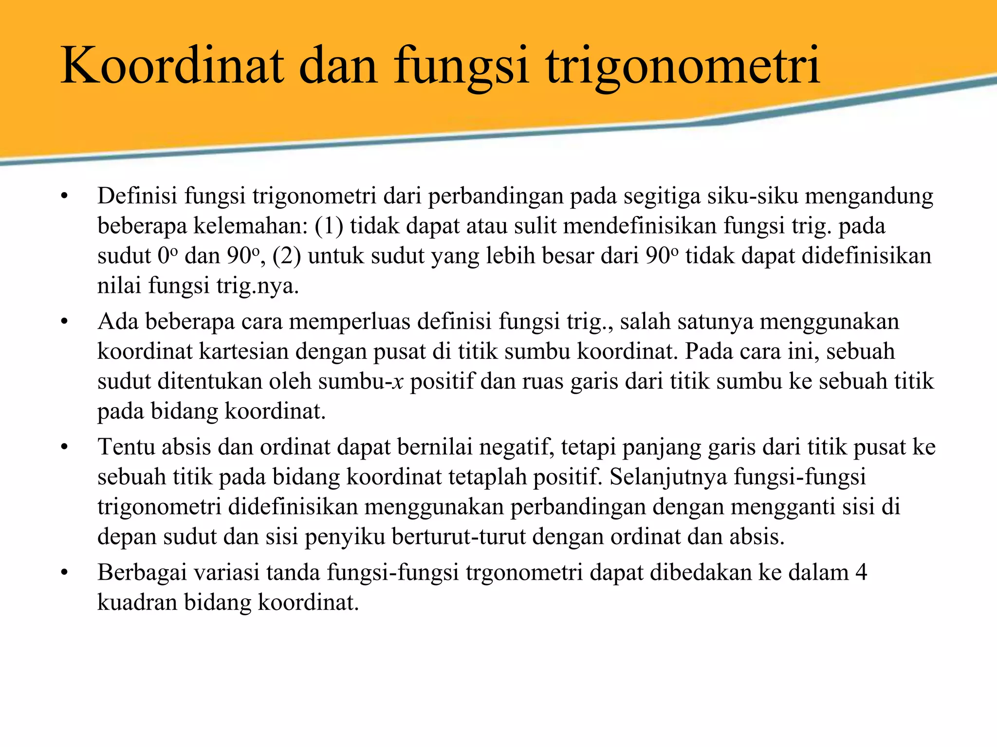Materi 7 trigonometri | PPT