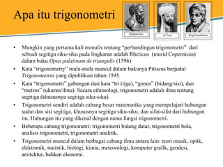 Materi 7 trigonometri | PPT