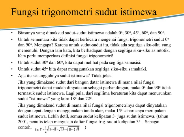 Materi 7 trigonometri | PPT