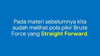 Analisis Algoritma - Penerapan Strategi Algoritma Brute Force | PDF