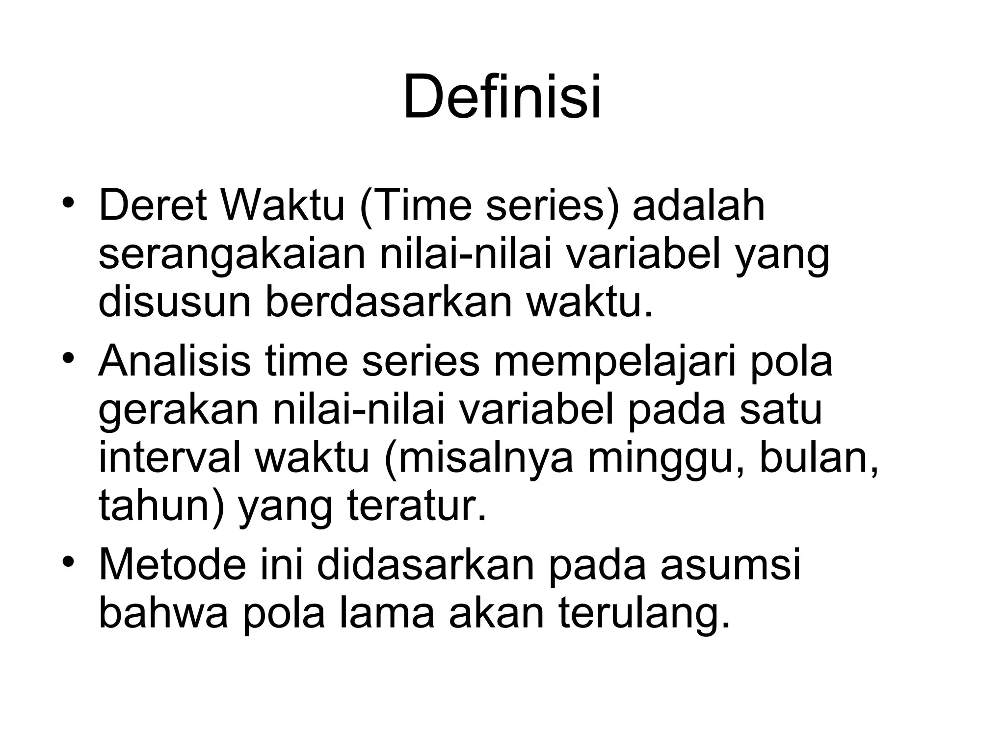 Materi 8 analisis time series | PPT