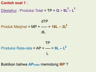 Materi 8 (perilaku produsen) | PPTX