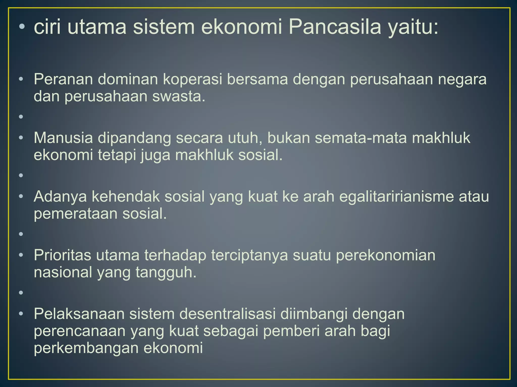 Materi 8 sistem perekonomian indonesia | PPTX