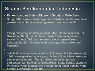Materi 8 sistem perekonomian indonesia | PPTX