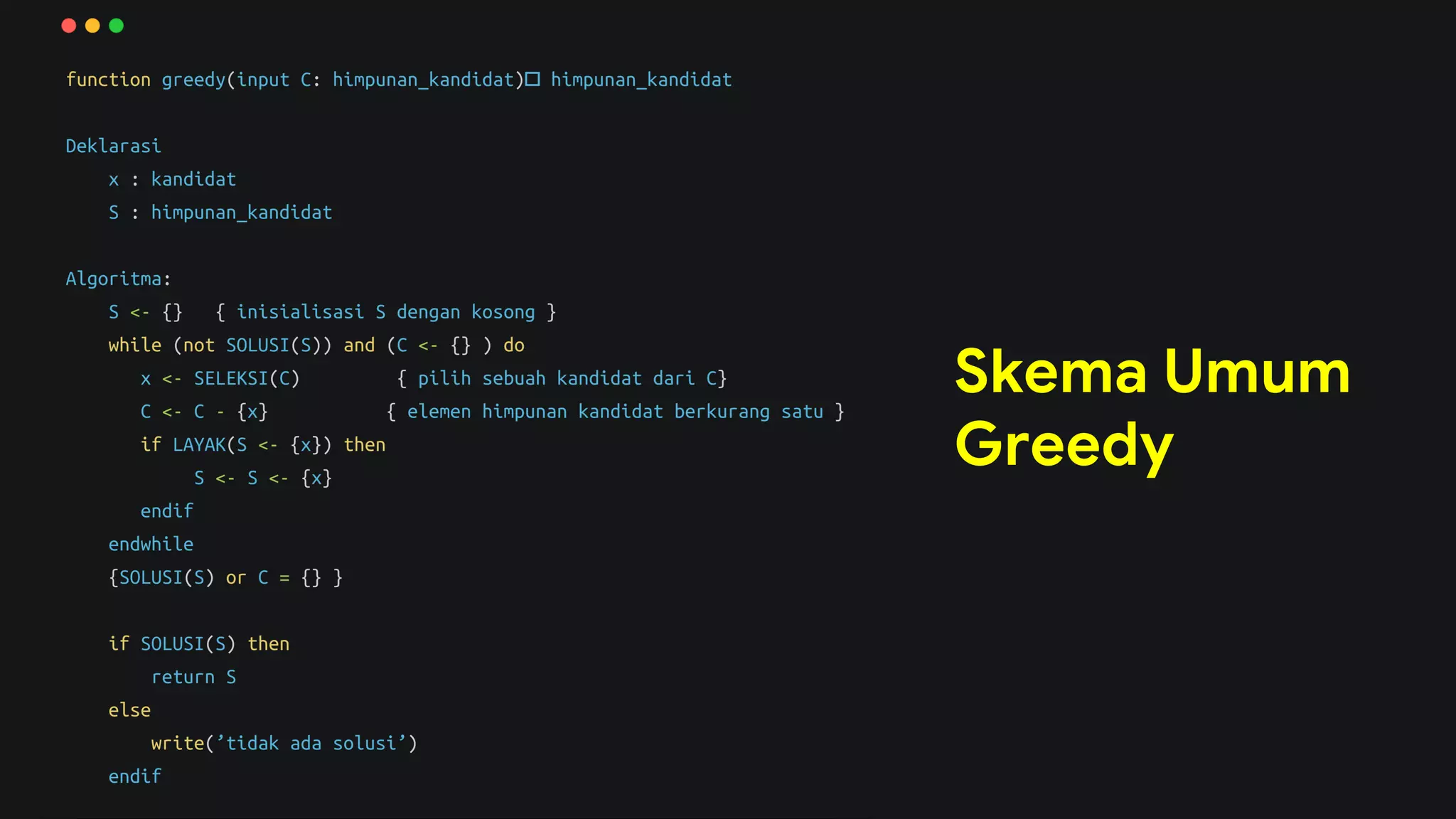 Analisis Algoritma - Strategi Algoritma Greedy | PDF