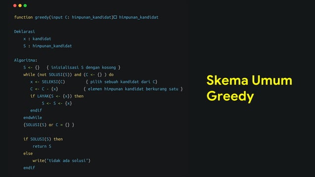Analisis Algoritma - Strategi Algoritma Greedy | PDF