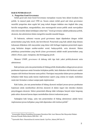 Materi 9 good governance dan otonomi daerah | PDF