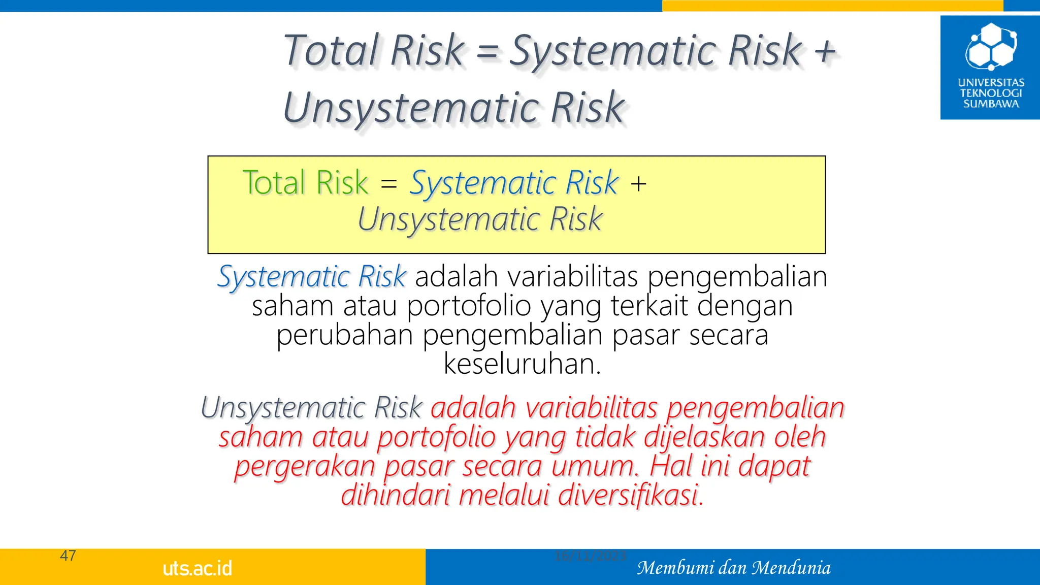 Materi 9 MANAJEMEN KEUANGAN RISK AND RETURN TRADE-OFF.pptx