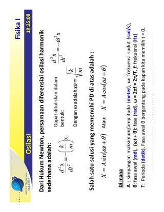 Materi 9 osilasi | PDF