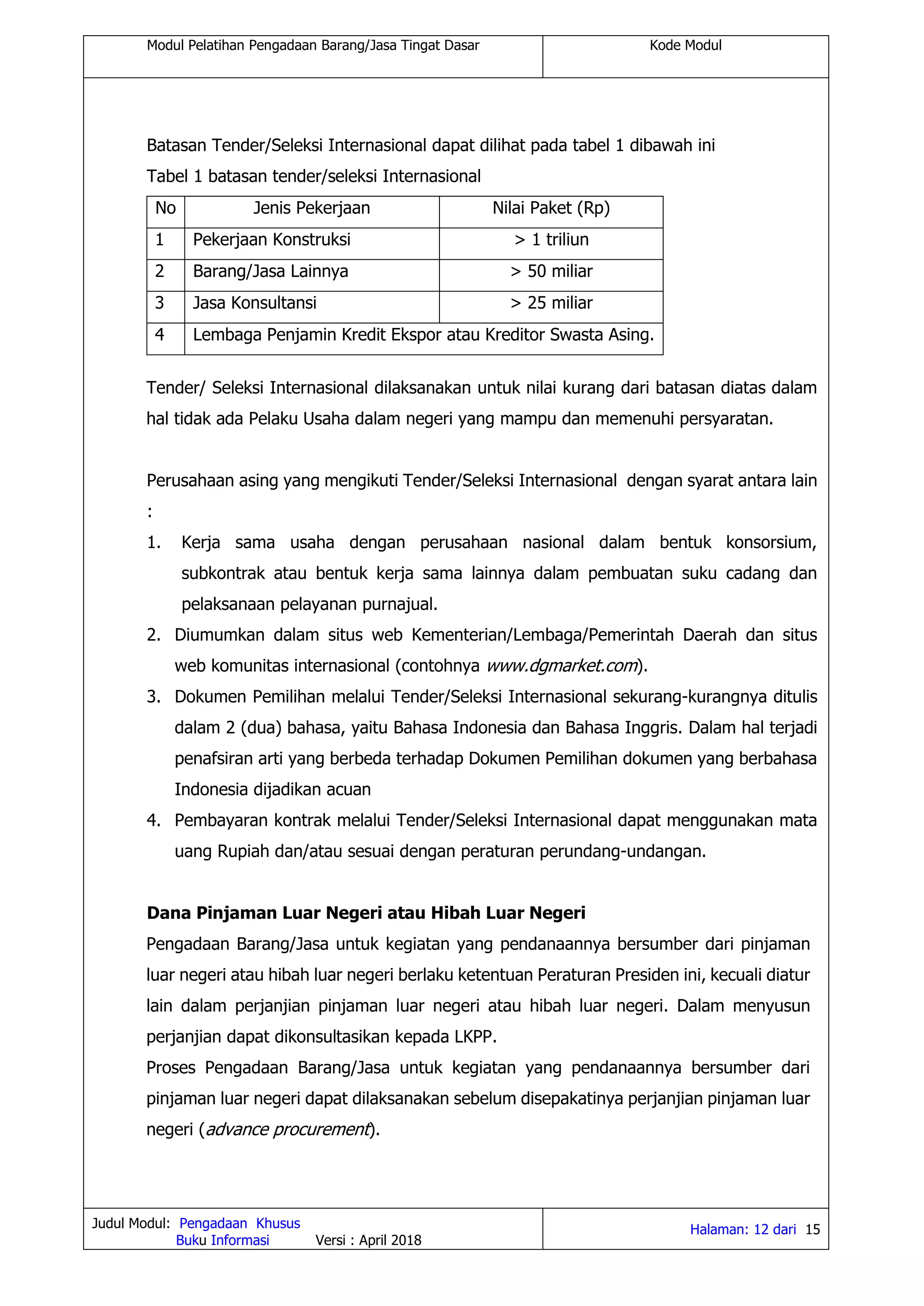 Materi 9 pengadaan khusus | PDF