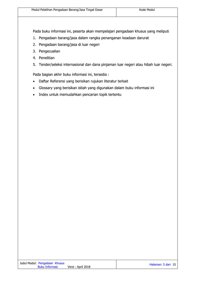 Materi 9 pengadaan khusus | PDF