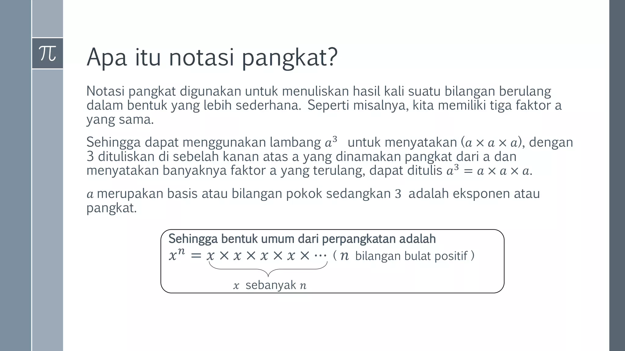 perpangkatan dan bentuk akar | PPTX