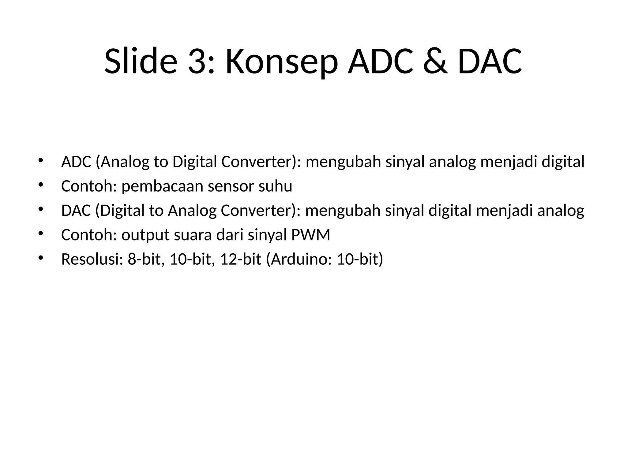 Materi Analog to Digital Converter (ADC) | PPTX