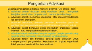 MATERI ADVOKASI KE 1.1.pptxxxxxxxxxxxxxxxx | PPTX