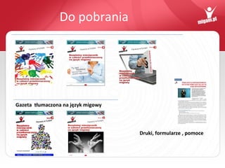 Materiał informacyjny o migam.pl