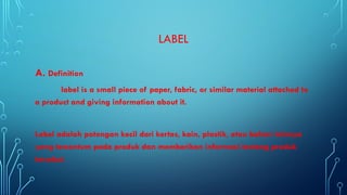 Materi ajar tentang Label pada tingkat SMP.pptx