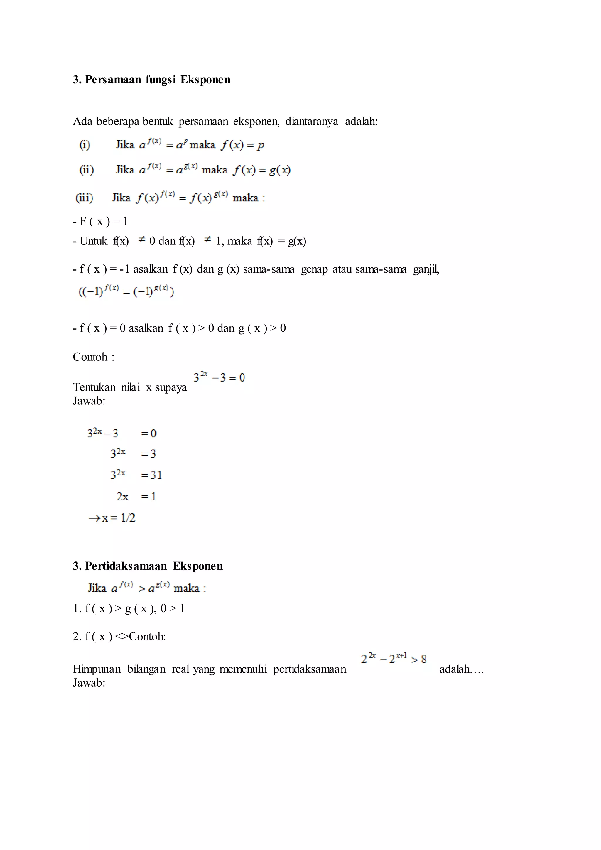 Materi ajar eksponensial | DOCX