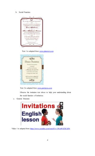 Materi ajar modul 2 invitation | DOCX