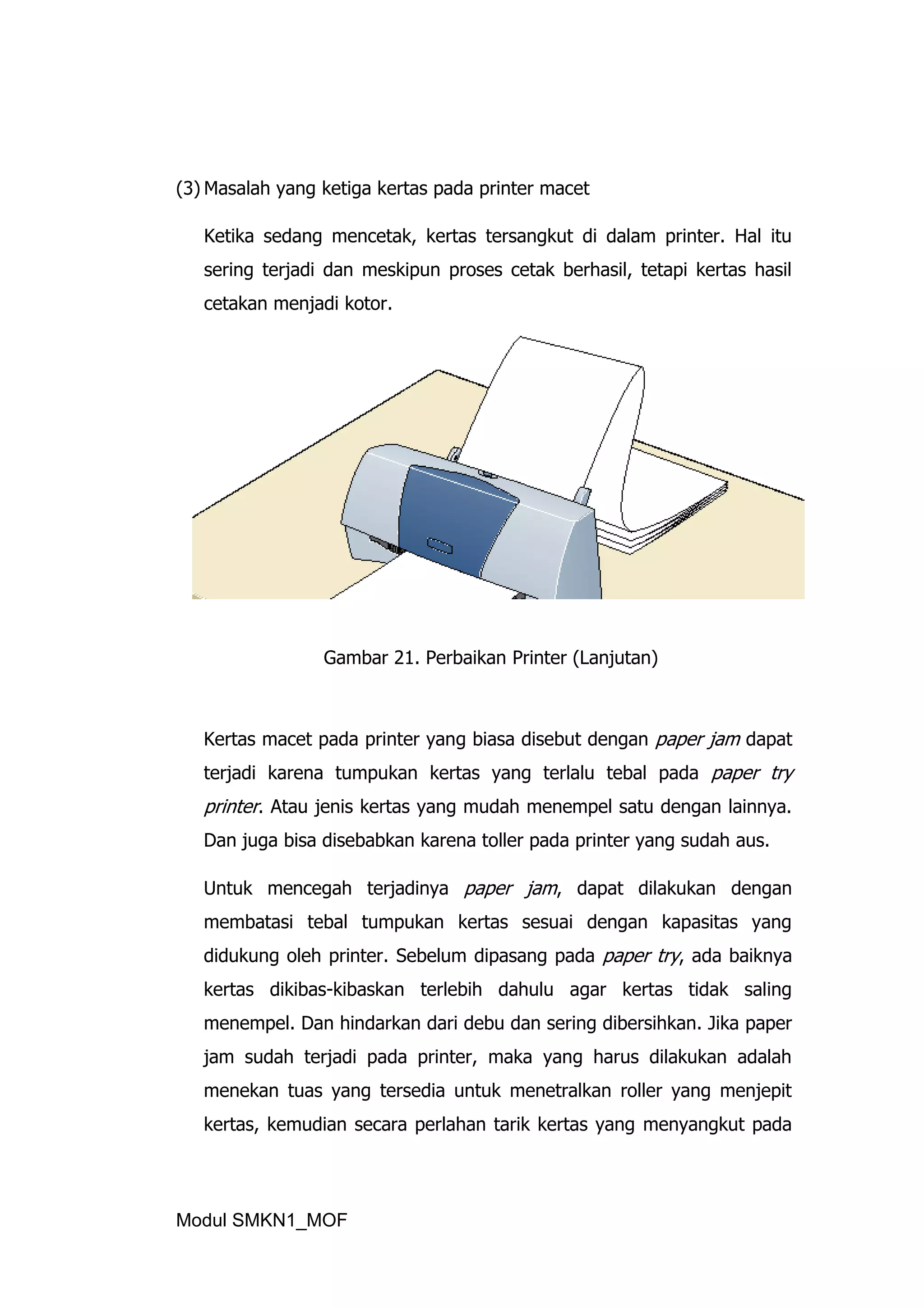 Materi ajar perbaikan peripheral dan job sheet | PDF