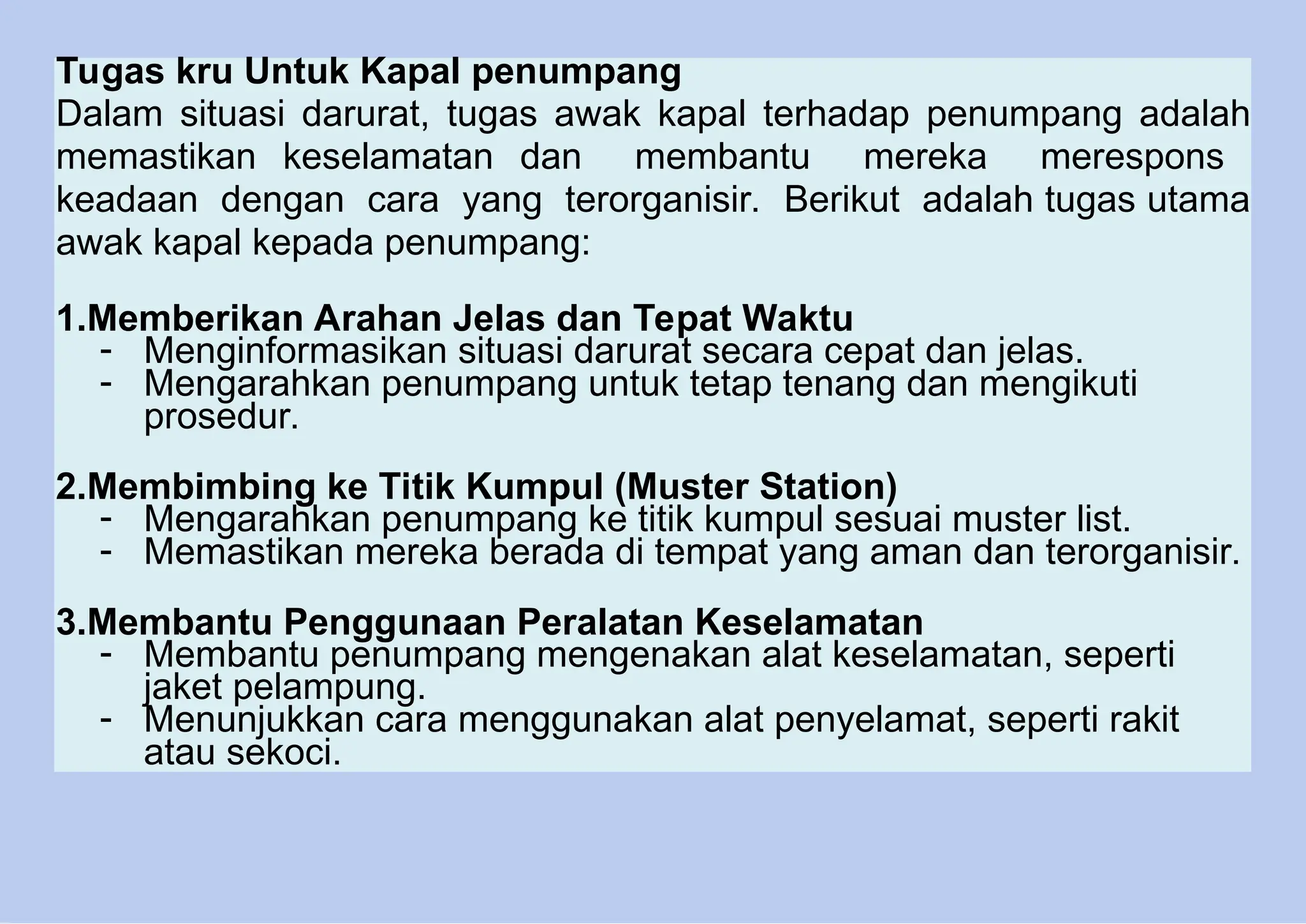 Materi ajar PST bagi pelaut pemula yang akan menambil BST.ppt