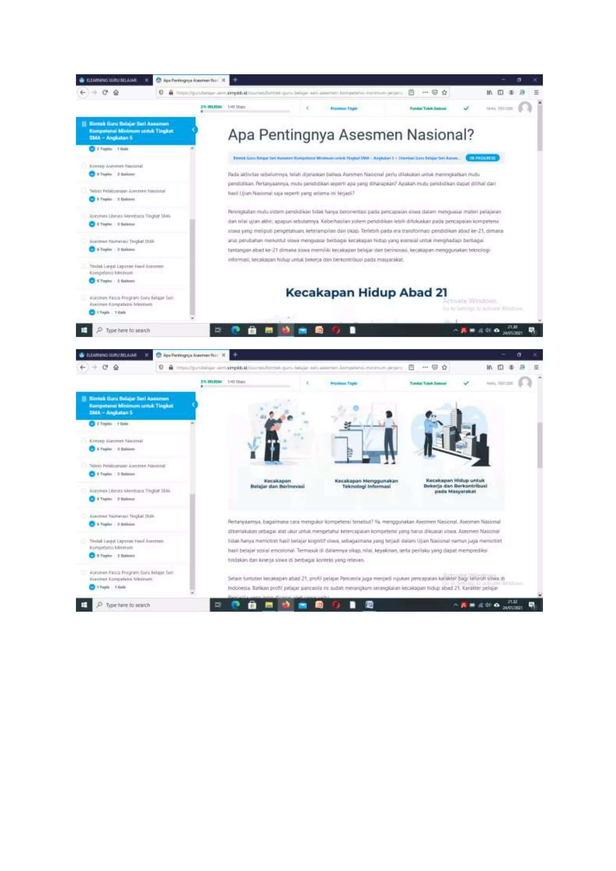 Materi akm bimtek guru | PDF