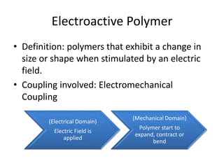 Smart Materials: SMA & EAP | PPTX | Chemistry | Science