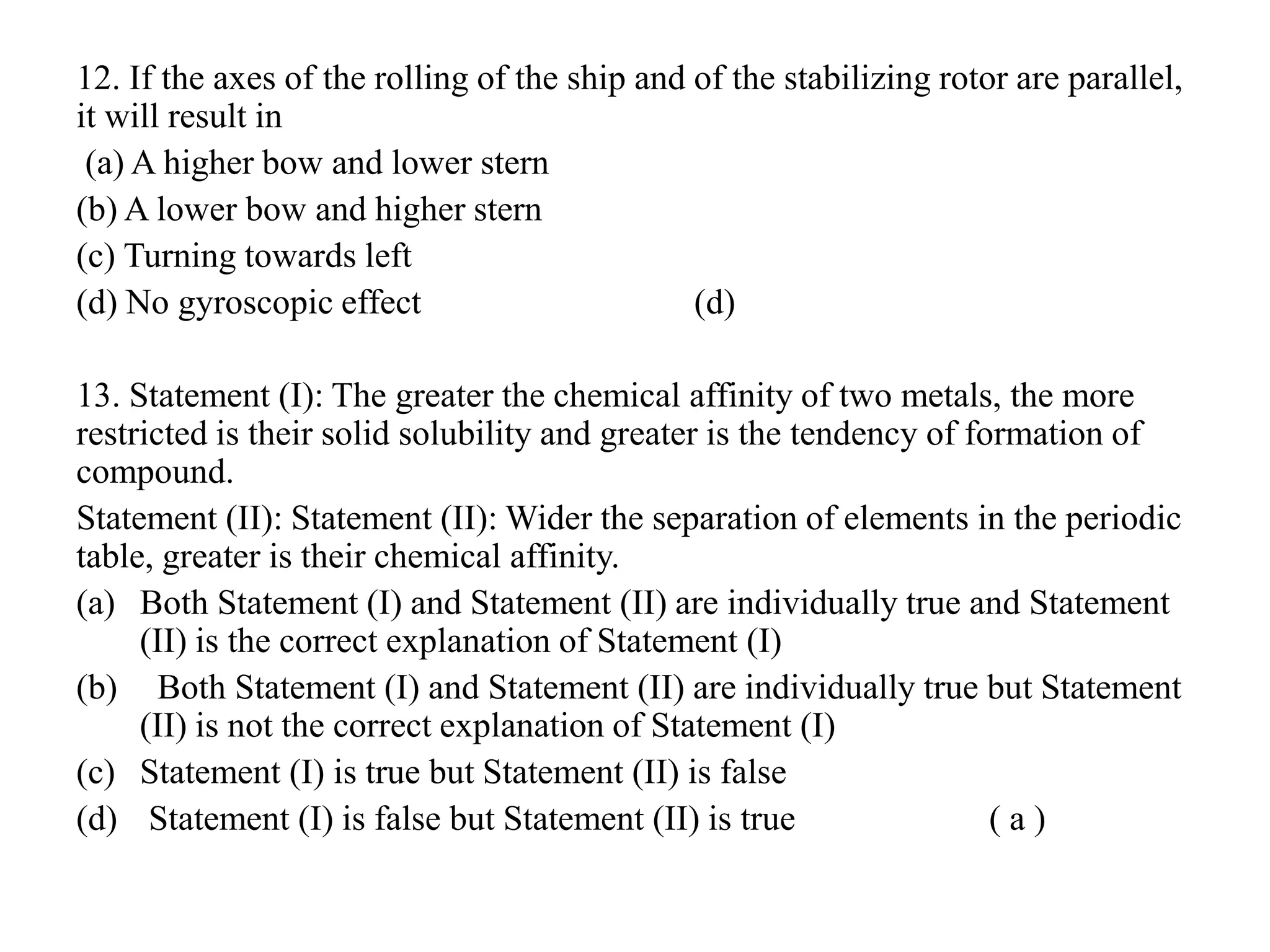 Theory of Machine and Material science questions ESE 2020 | PPT