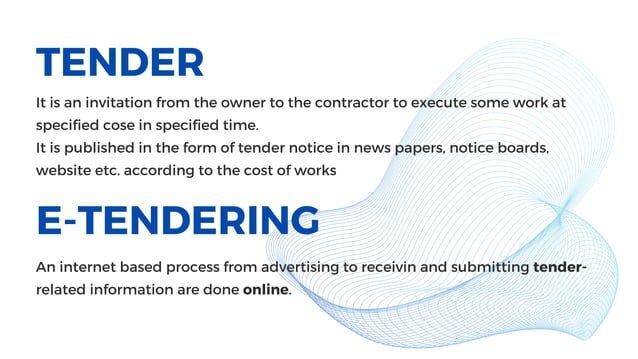 Tender & Tendering process | PDF