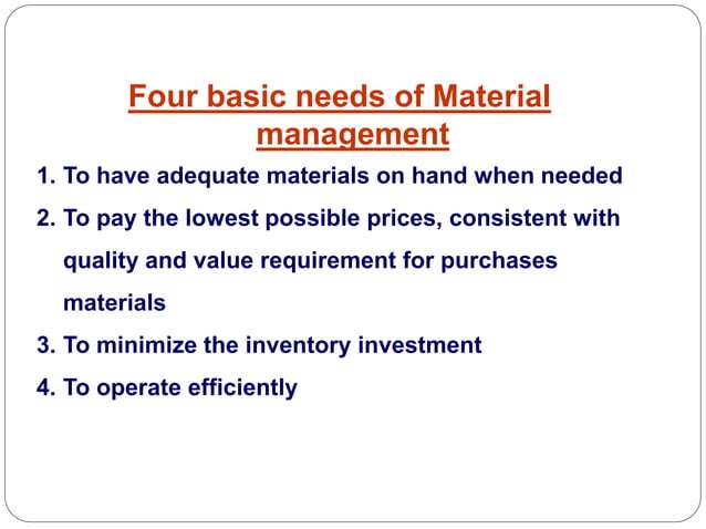material management in nursing management | PPT | Logistics | Business