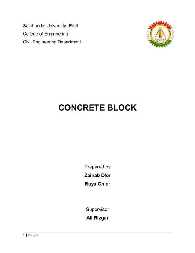 concrete block properties & types | PDF | Civil Engineering Industry ...