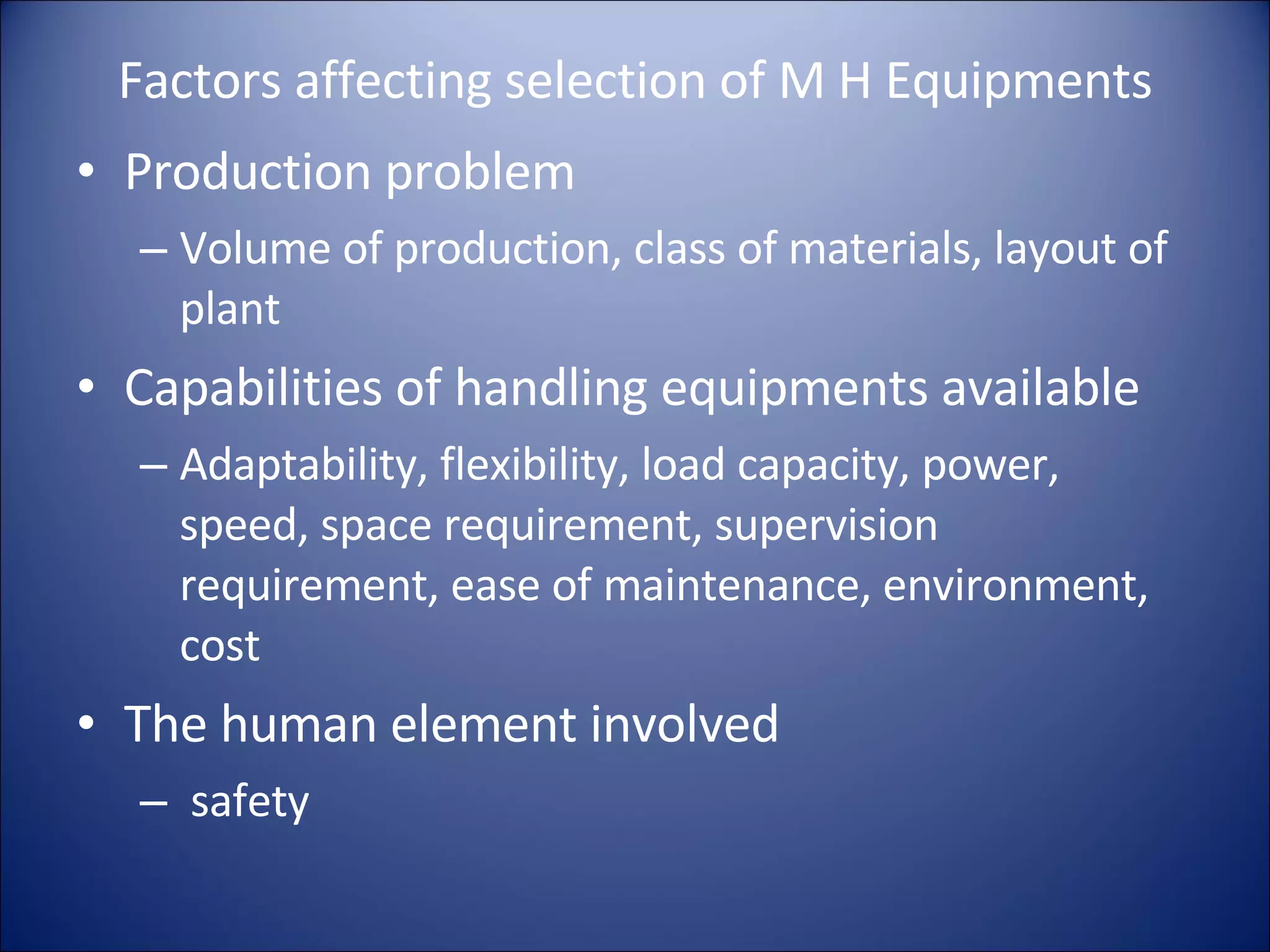 Material Handling | PPT