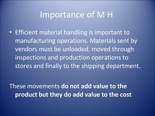Material Handling | PPT