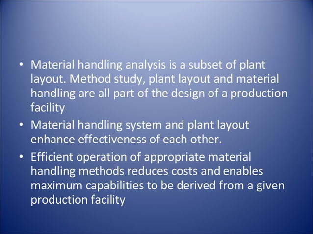 Material Handling | PPT